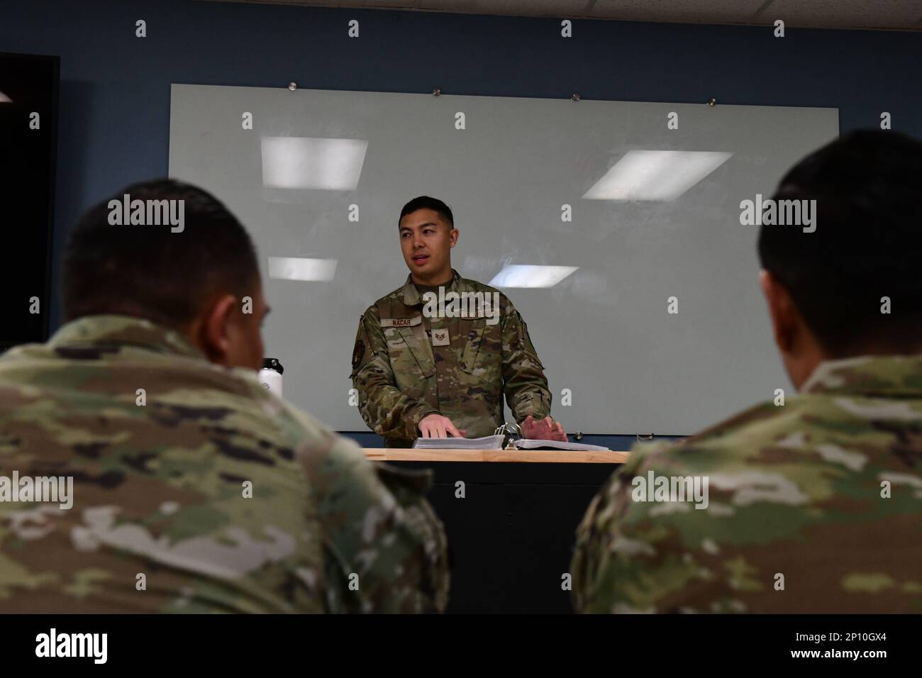 The 926th Security Forces Squadron holds a weaponse training course for ...