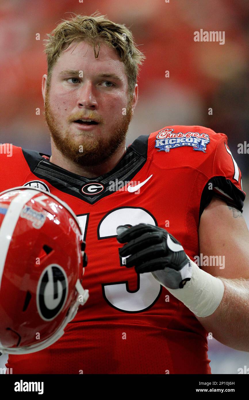 September 3 2016: Georgia Bulldogs guard Greg Pyke (73) prior to the ...