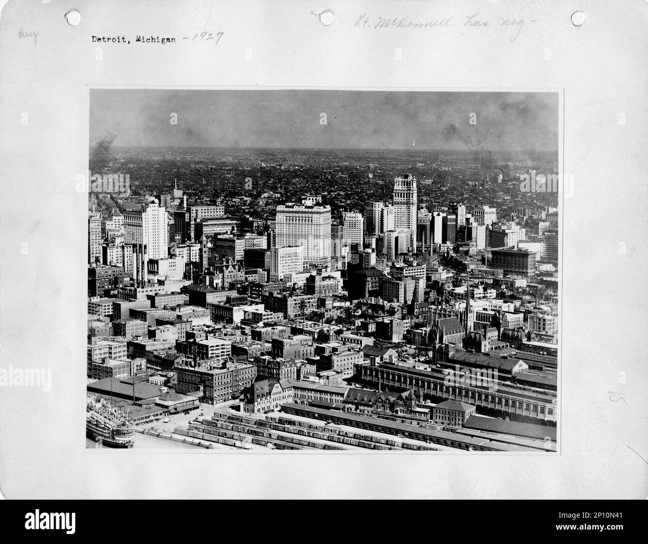 Michigan - Detroit, Aerial Photograph Stock Photo - Alamy