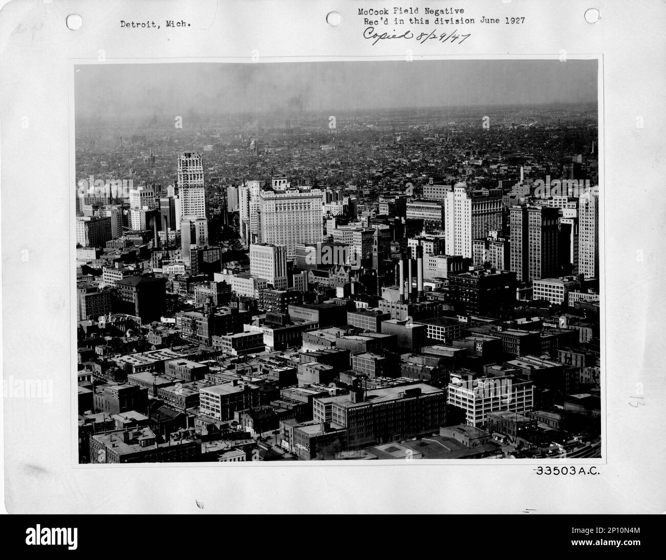 Michigan - Detroit, Aerial Photograph Stock Photo - Alamy