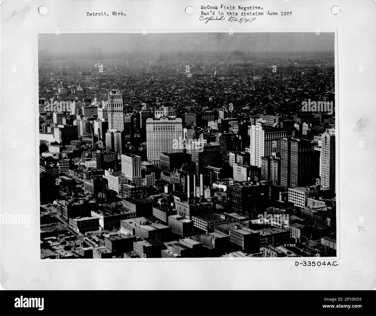 Michigan - Detroit, Aerial Photograph Stock Photo - Alamy