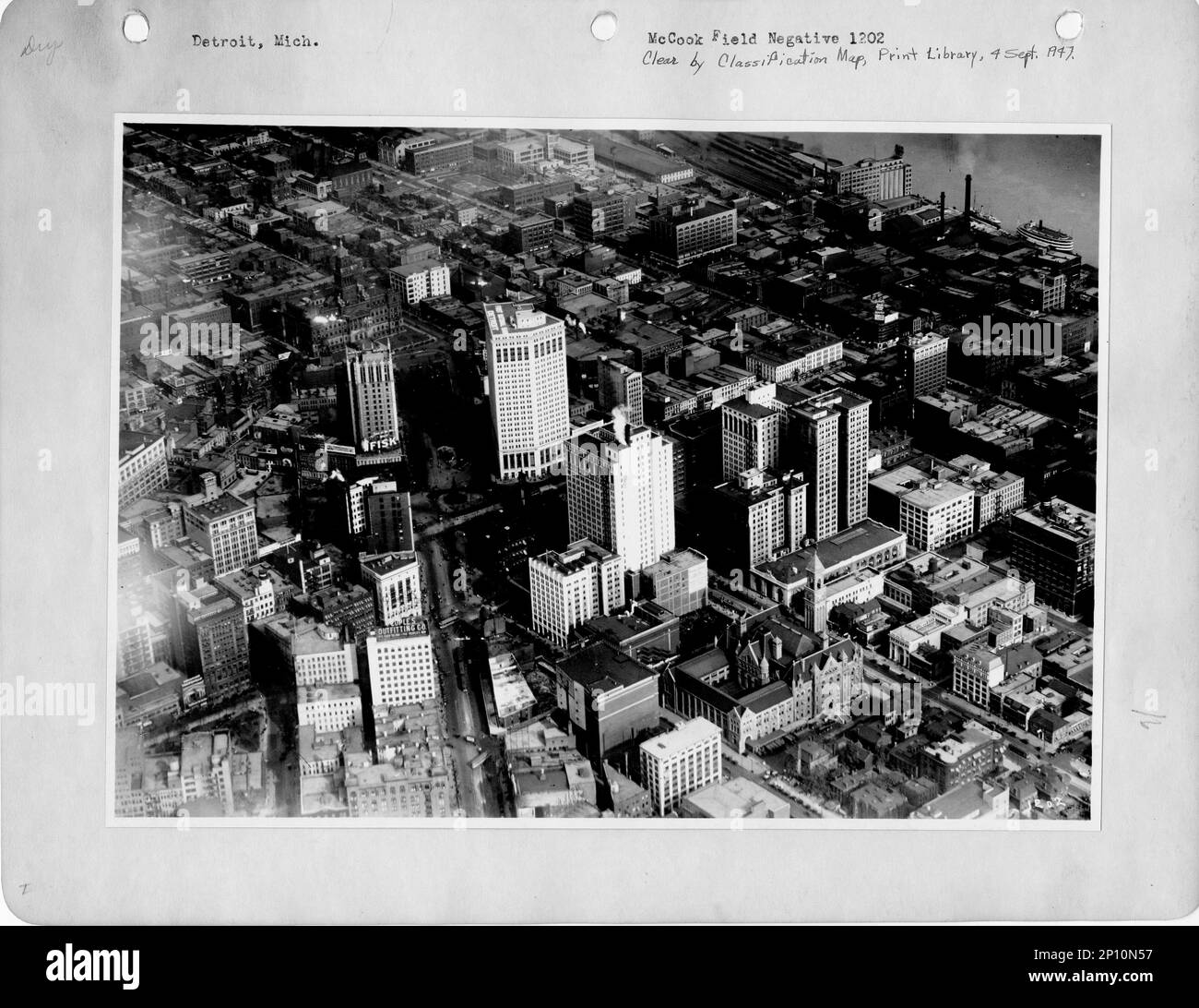 Michigan - Detroit, Aerial Photograph Stock Photo - Alamy