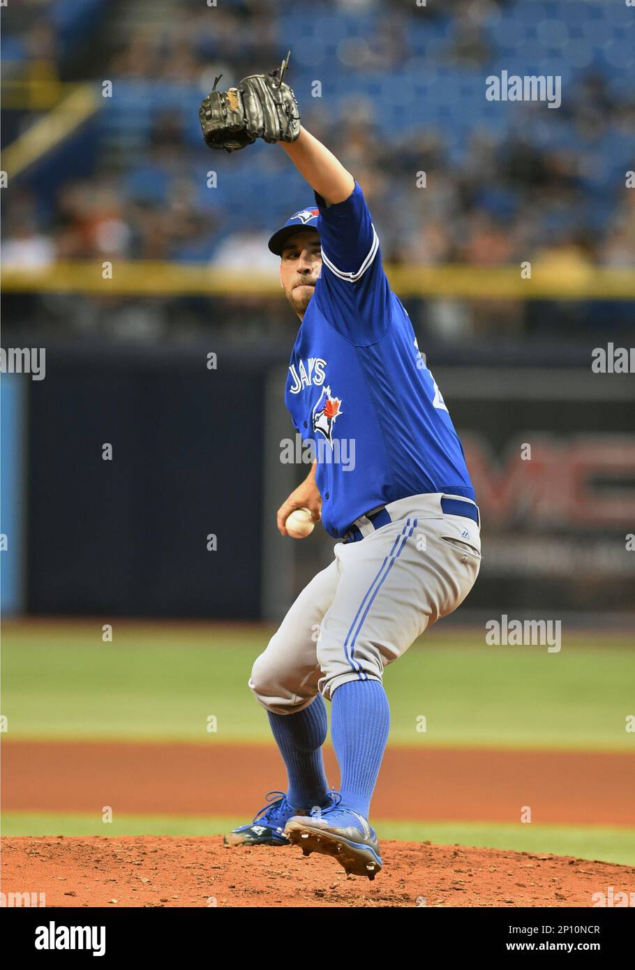 Toronto Blue Jays pitcher Marco Estrada (25) starts against the Tampa ...
