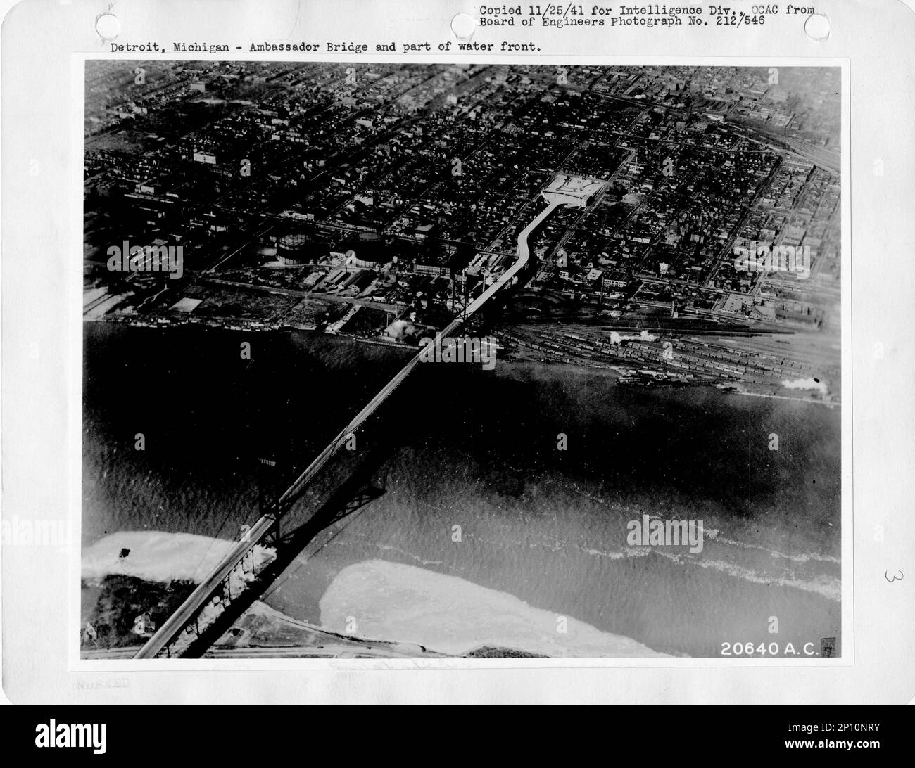 Michigan - Detroit, Aerial Photograph Stock Photo - Alamy