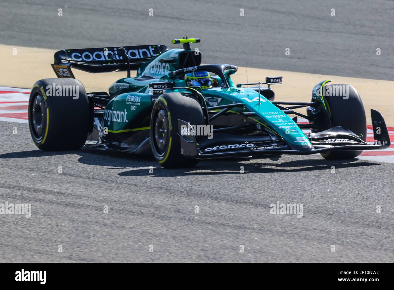 Sakhir, Bahrain. 3rd Mar, 2023. Fernando Alonso of Aston Martin during ...