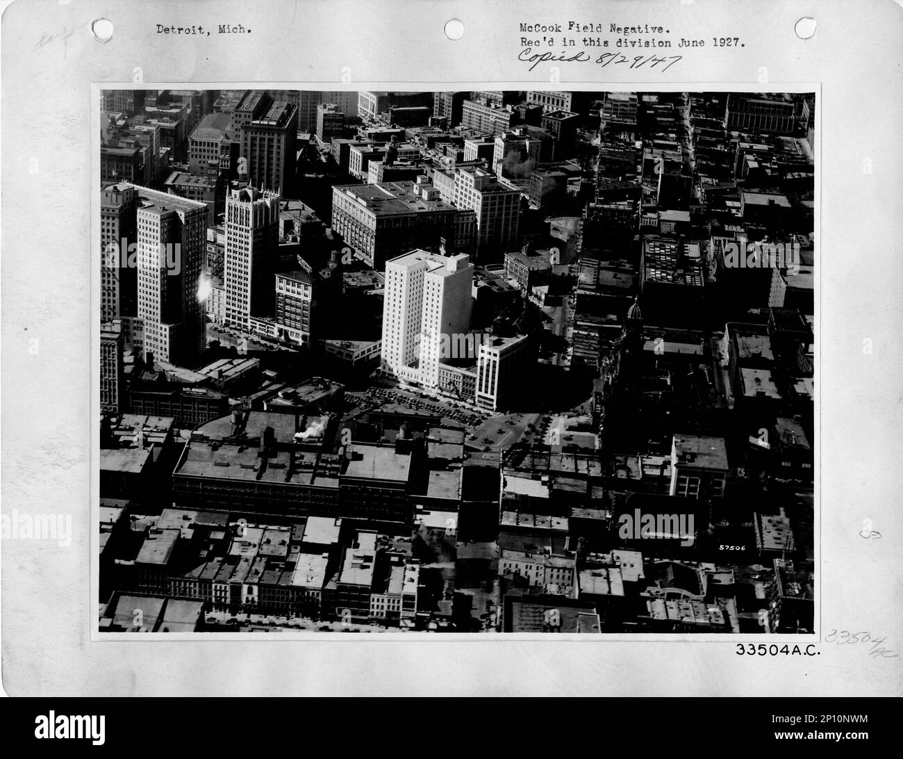 Michigan - Detroit, Aerial Photograph Stock Photo - Alamy