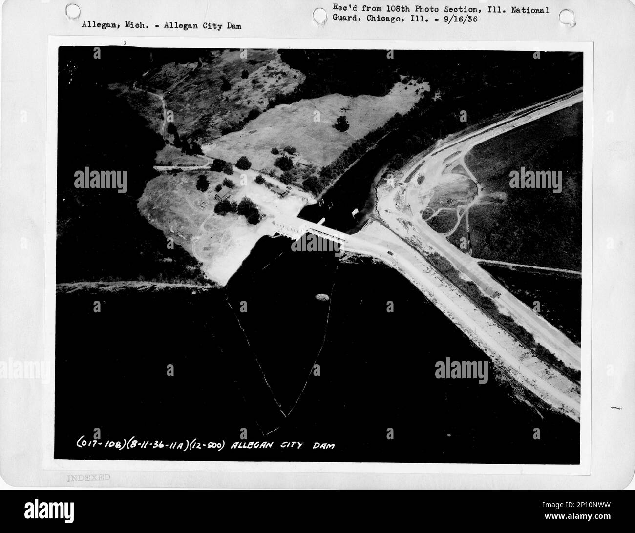 Michigan - Allegan through Battle Creek, Aerial Photograph Stock Photo ...