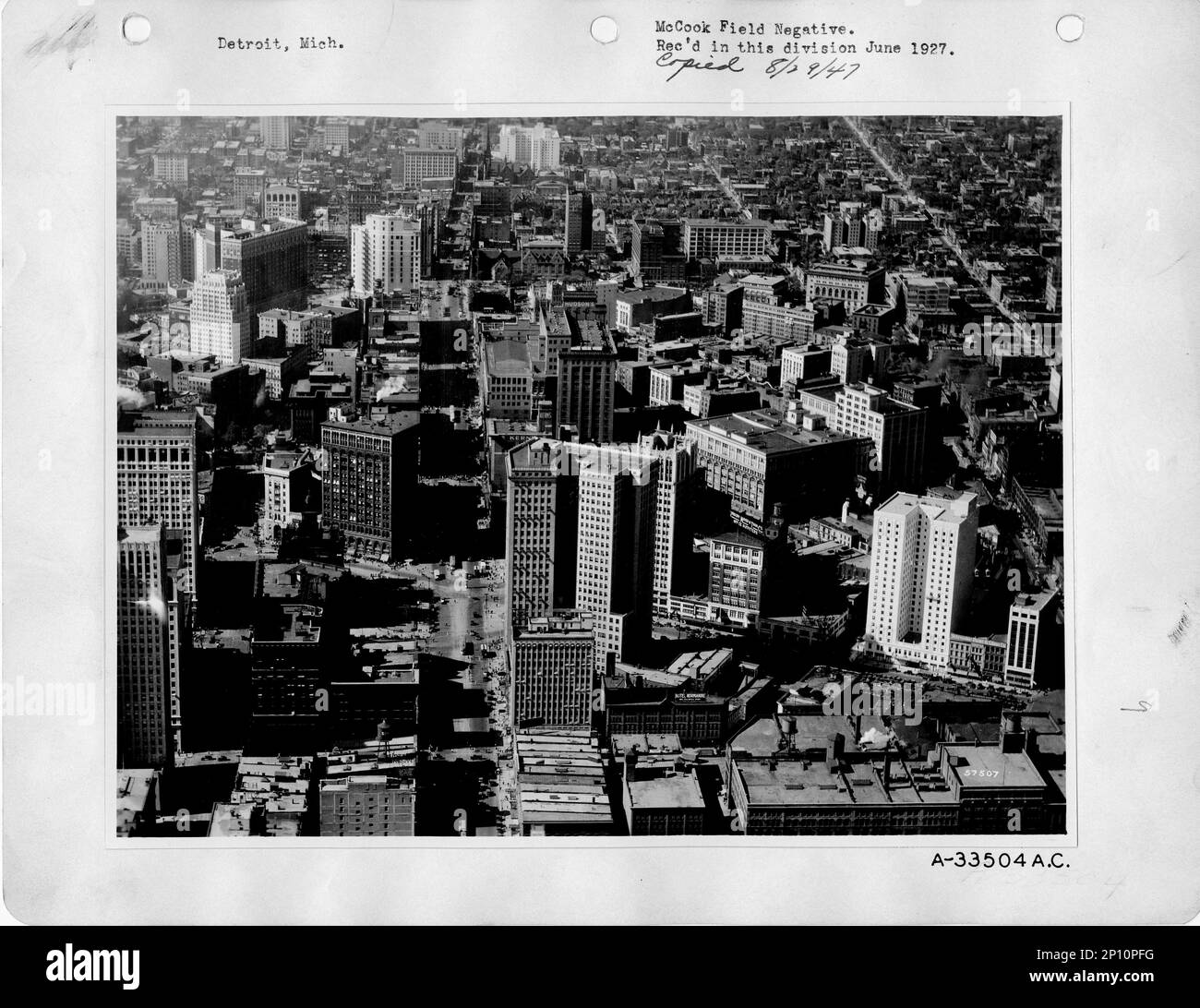 Michigan - Detroit, Aerial Photograph Stock Photo - Alamy