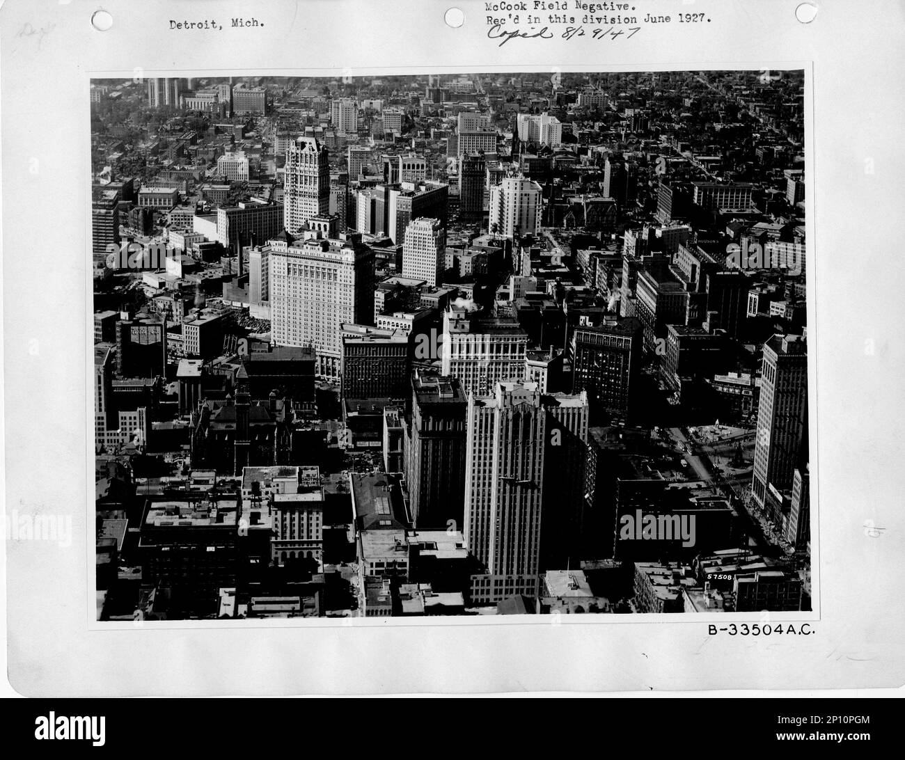 Michigan - Detroit, Aerial Photograph Stock Photo - Alamy