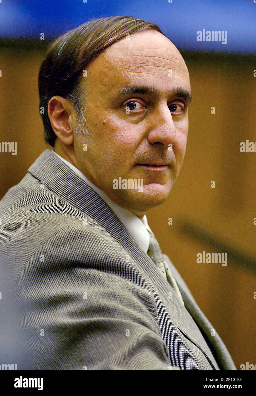 FILE - In this July 23, 2003 file photo, Steven Caruso sits in ...