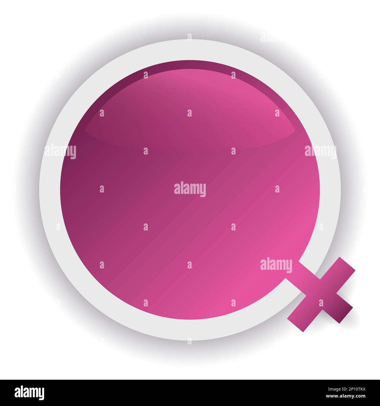 Female symbol and blank template in gradient effect between pink and ...