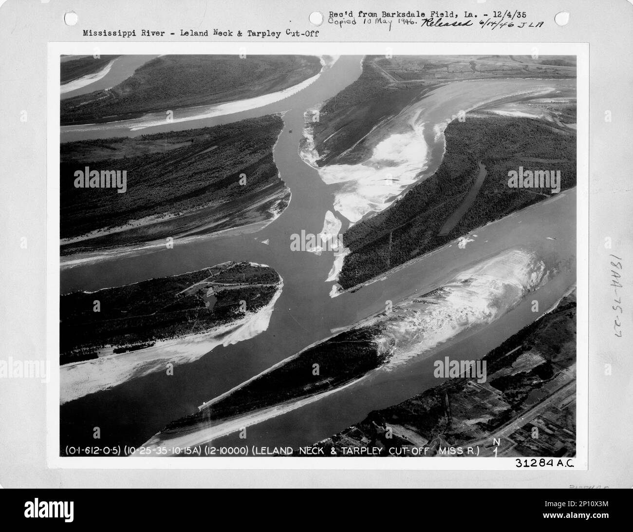 Mississippi - Mississippi River, Aerial Photograph Stock Photo - Alamy