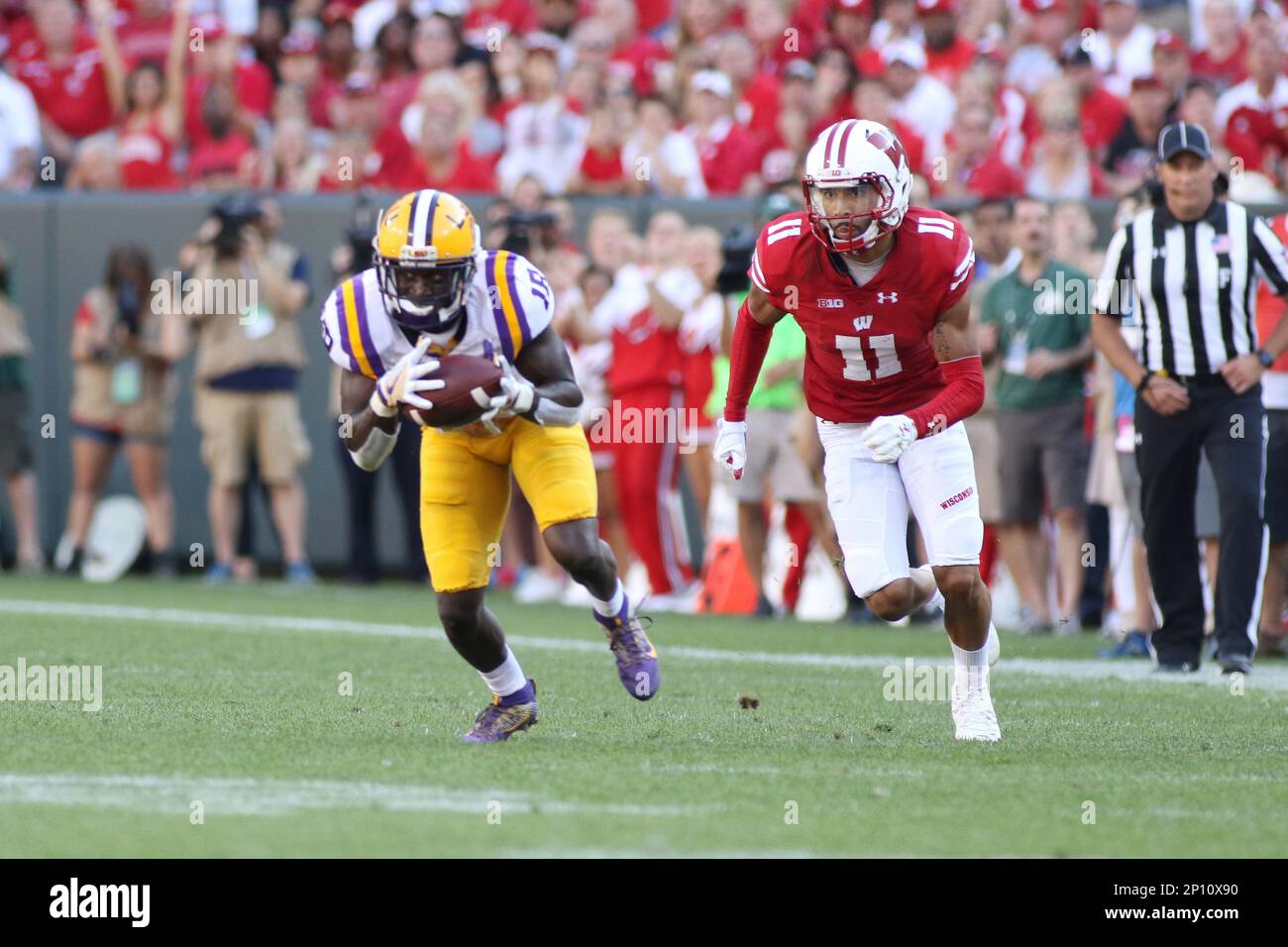 September 3, 2016: LSU Tigers corner back Tre'Davious White (18) picks ...