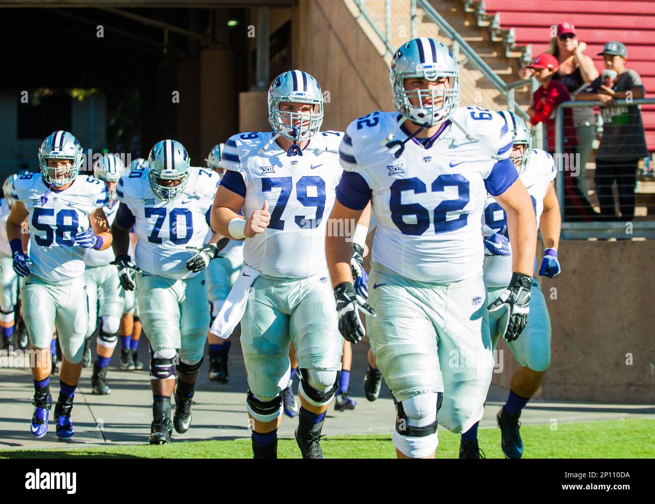 SEP 2,2016: Kansas State Wildcats offensive lineman Tyler Mitchell (62 ...