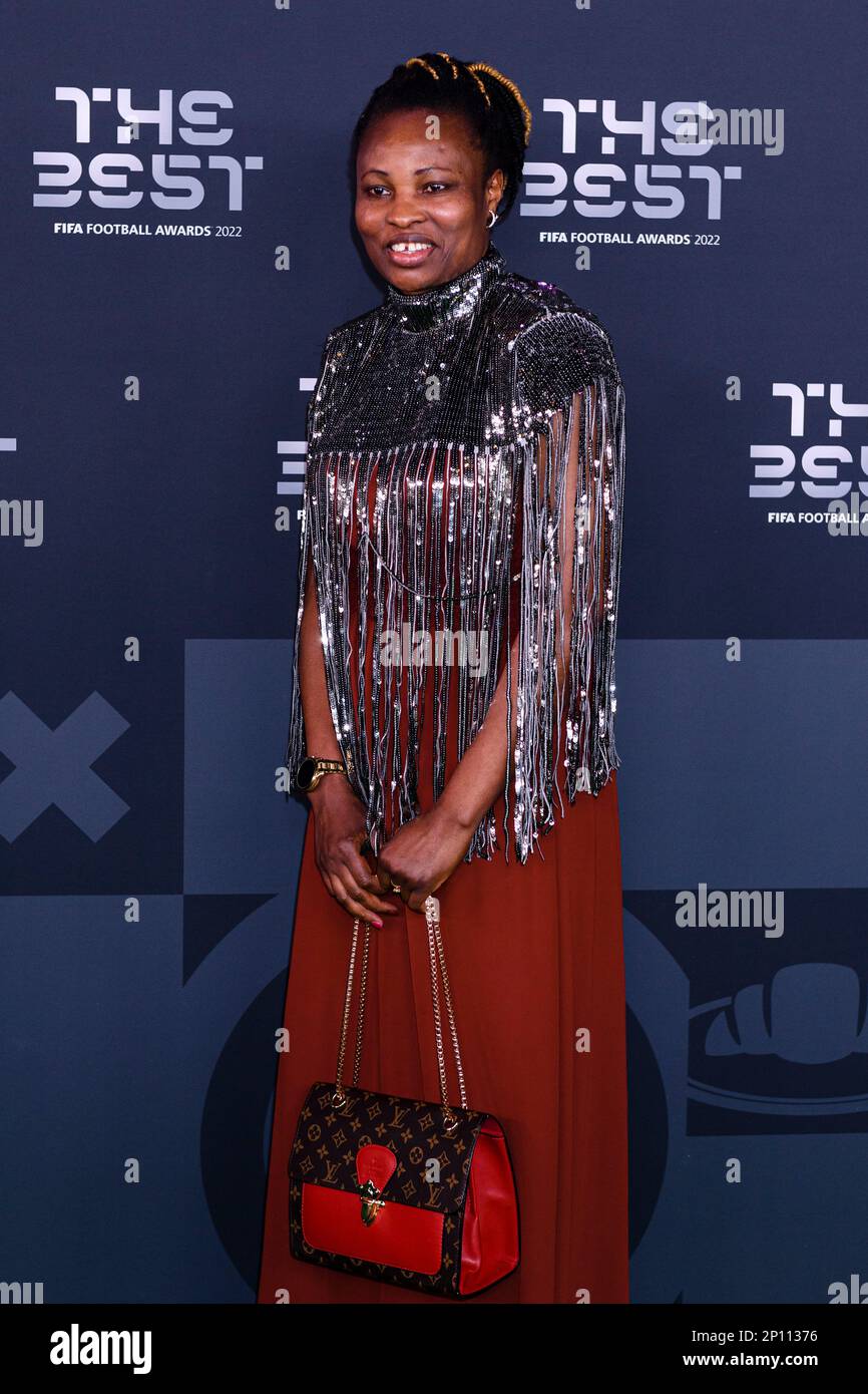 Paris, France - February 27: Perpetua Nkwocha Nigerian football player ...