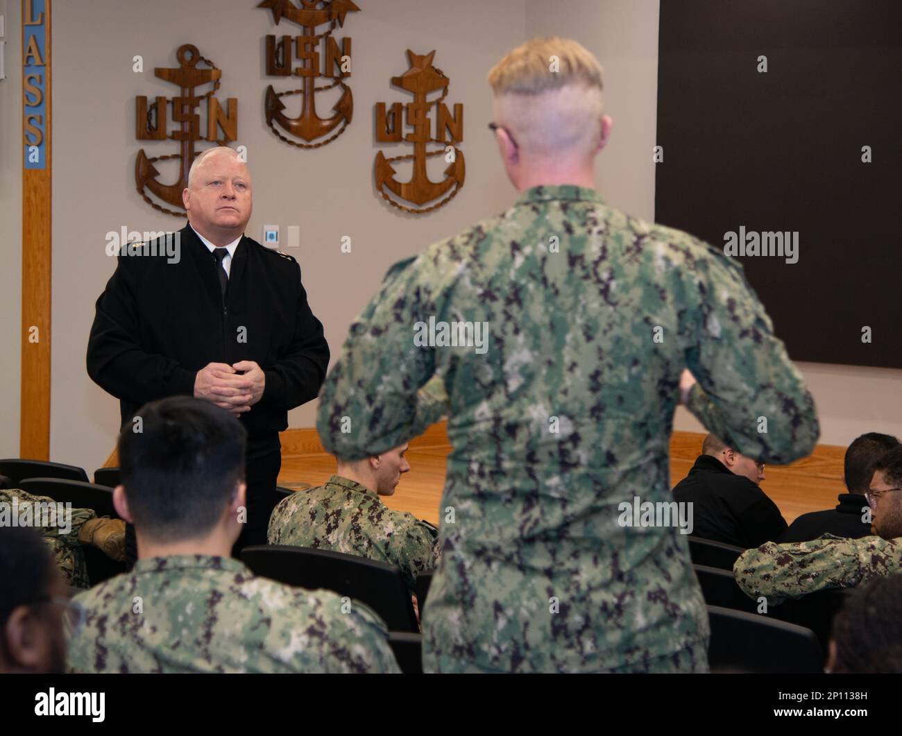 NEWPORT, R.I. (Feb. 3, 2023) Builder 3rd Class John Wood, first ...