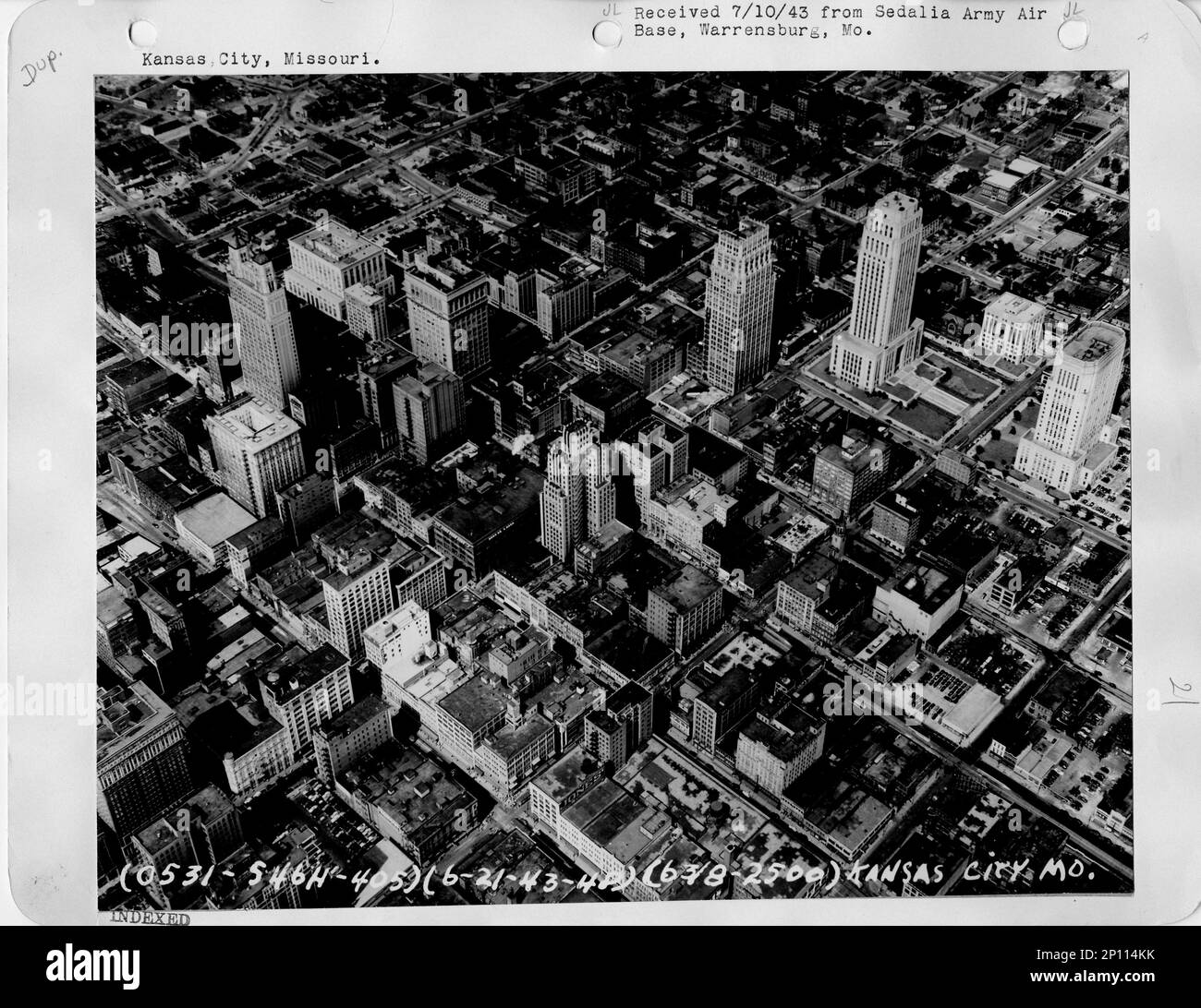 Missouri - Kansas City, Aerial Photograph Stock Photo - Alamy