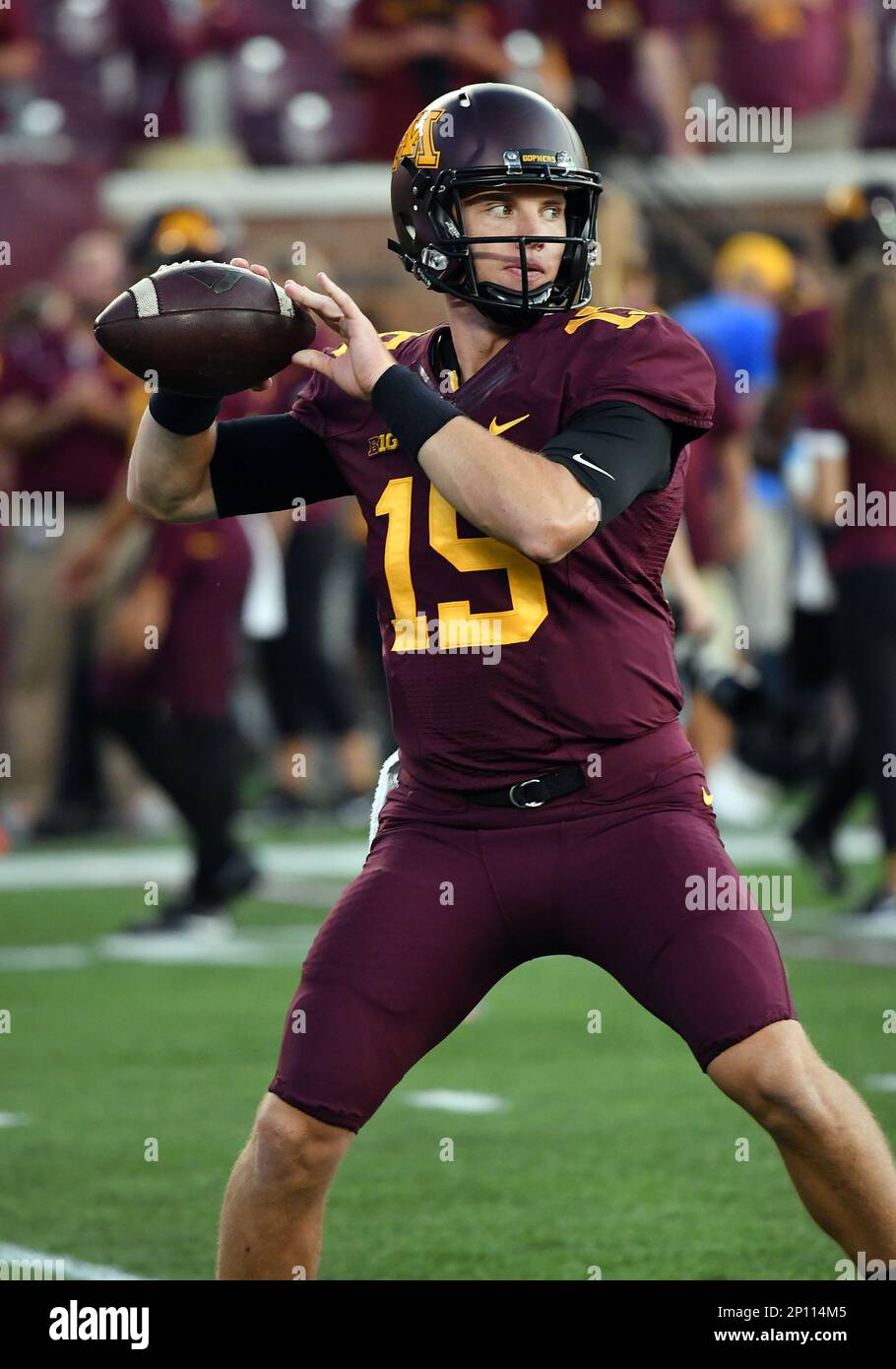 September 1, 2016: Minnesota Golden Gophers quarterback Conor Rhoda (15 ...