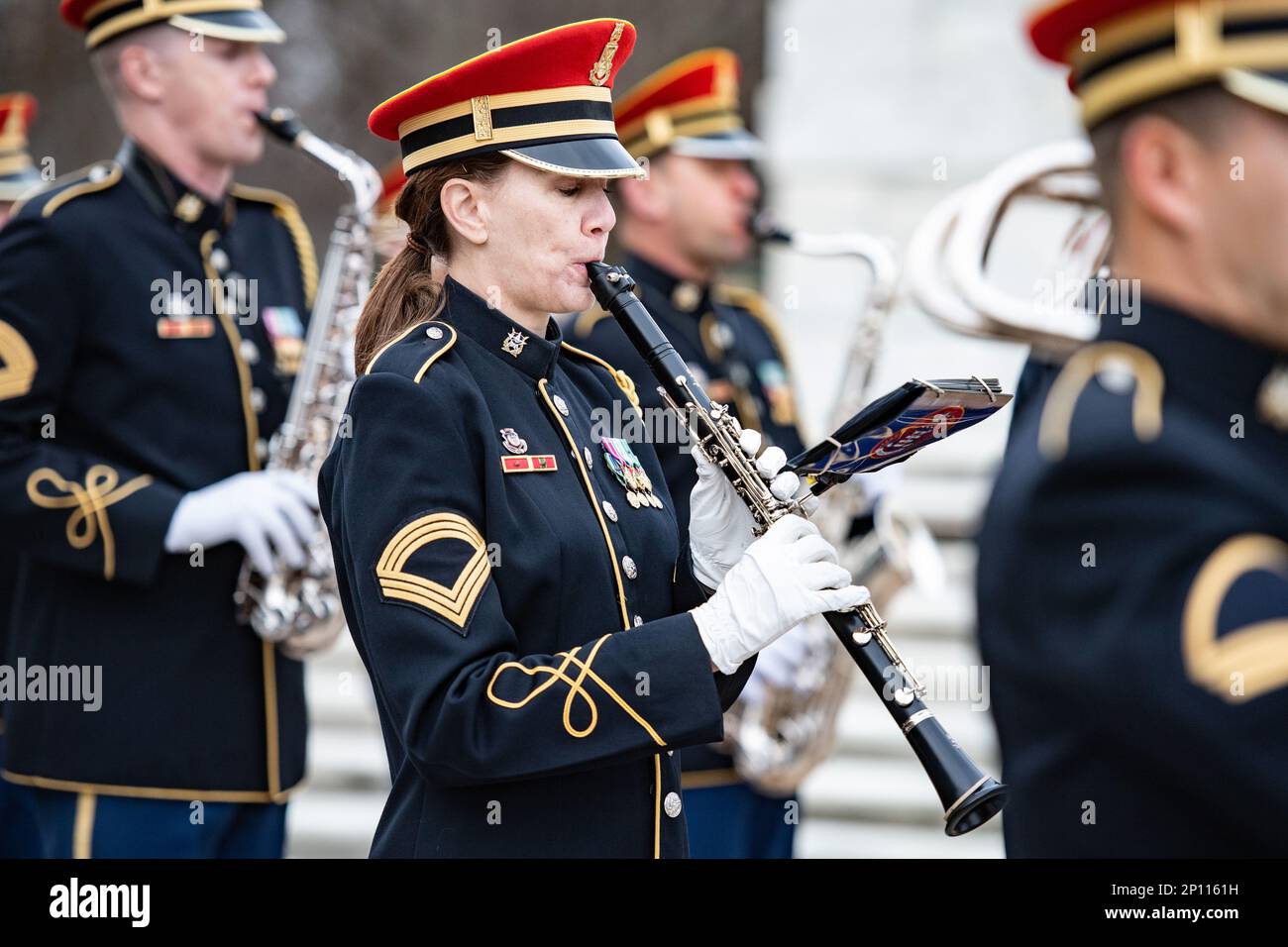 The U.S. Army Band, “Pershing’s Own” participate in an Armed Forces ...