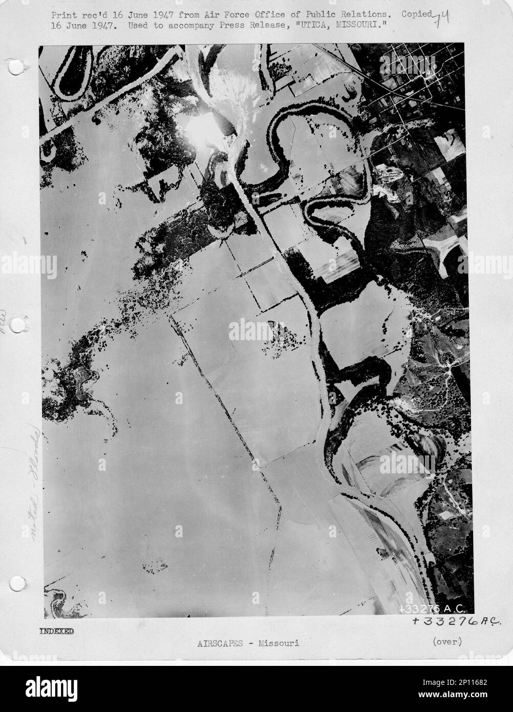 Missouri - Springfield through Utica, Aerial Photograph Stock Photo - Alamy