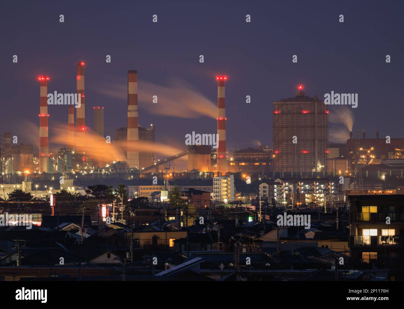 Smokestack in neighborhood hi-res stock photography and images - Alamy