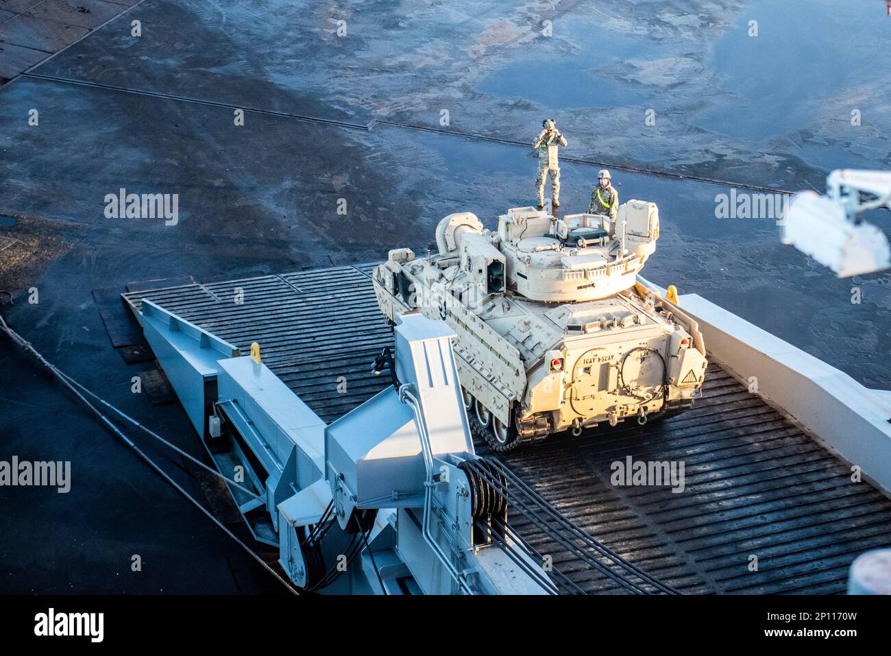 Soldiers from the 16th Sustainment Brigade assigned to the 260th ...