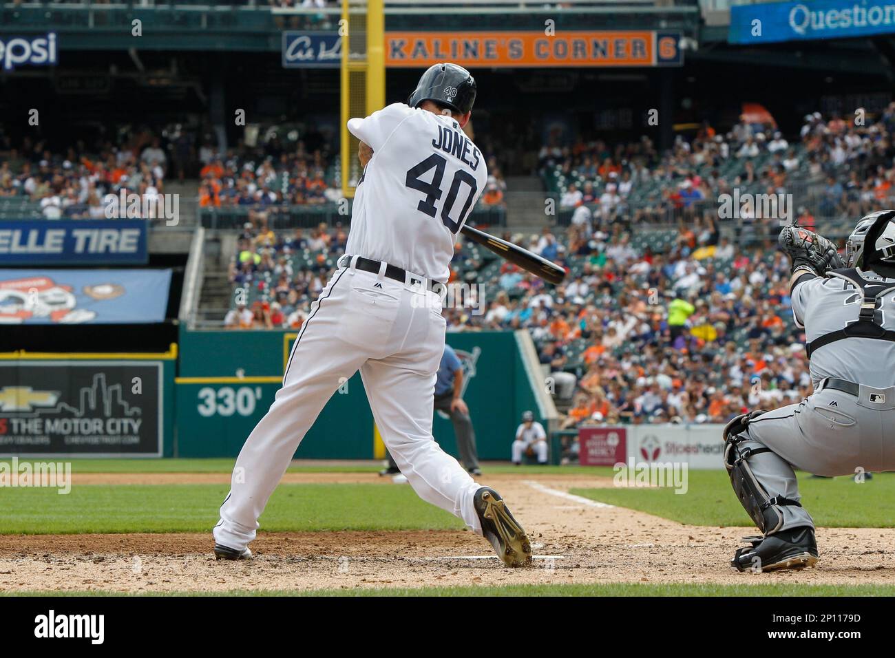 August 31, 2016: Detroit Tigers center fielder JaCoby Jones (40) at bat ...