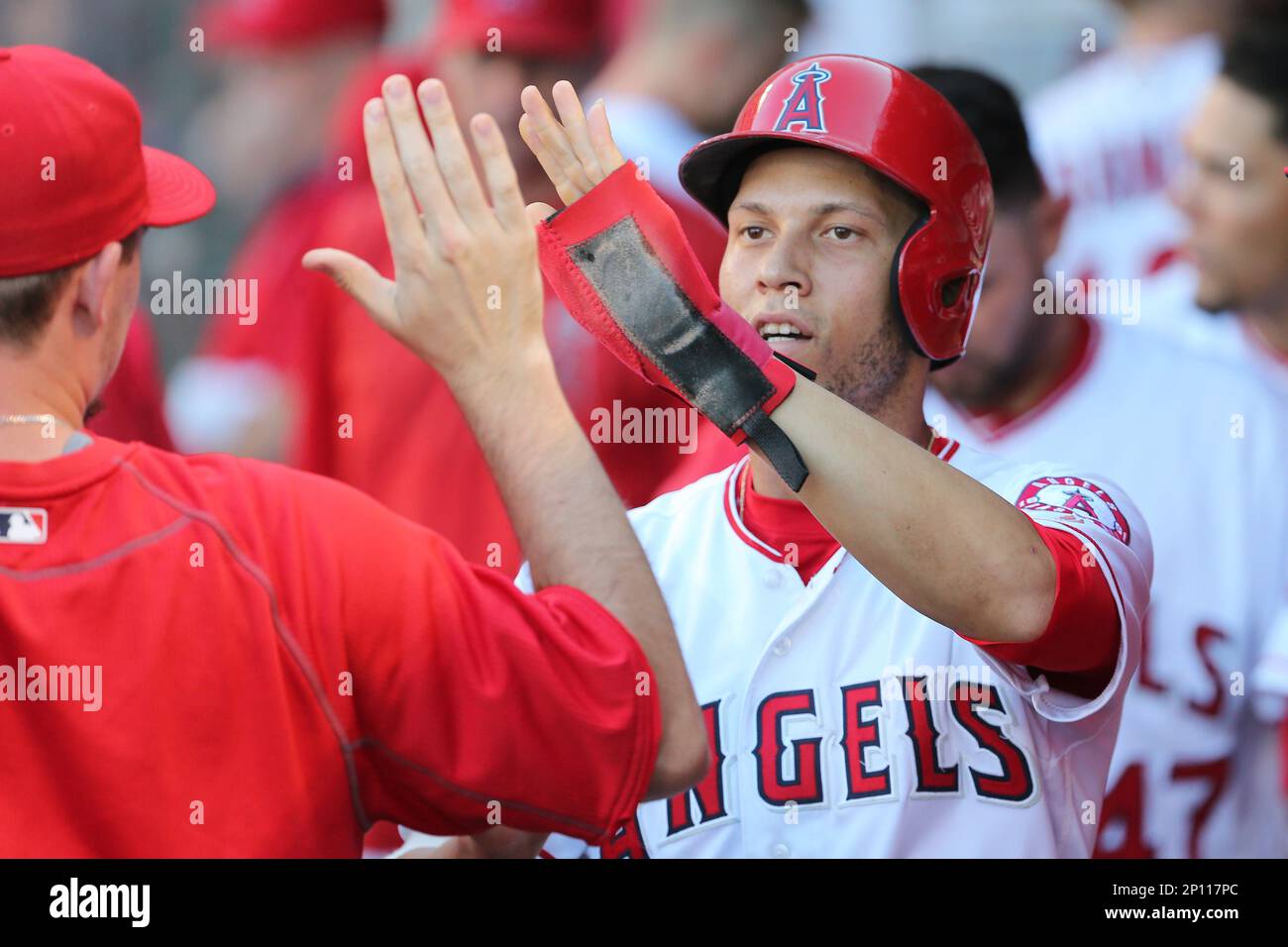 August 31, 2016: Los Angeles Angels shortstop Andrelton Simmons #2 gets ...