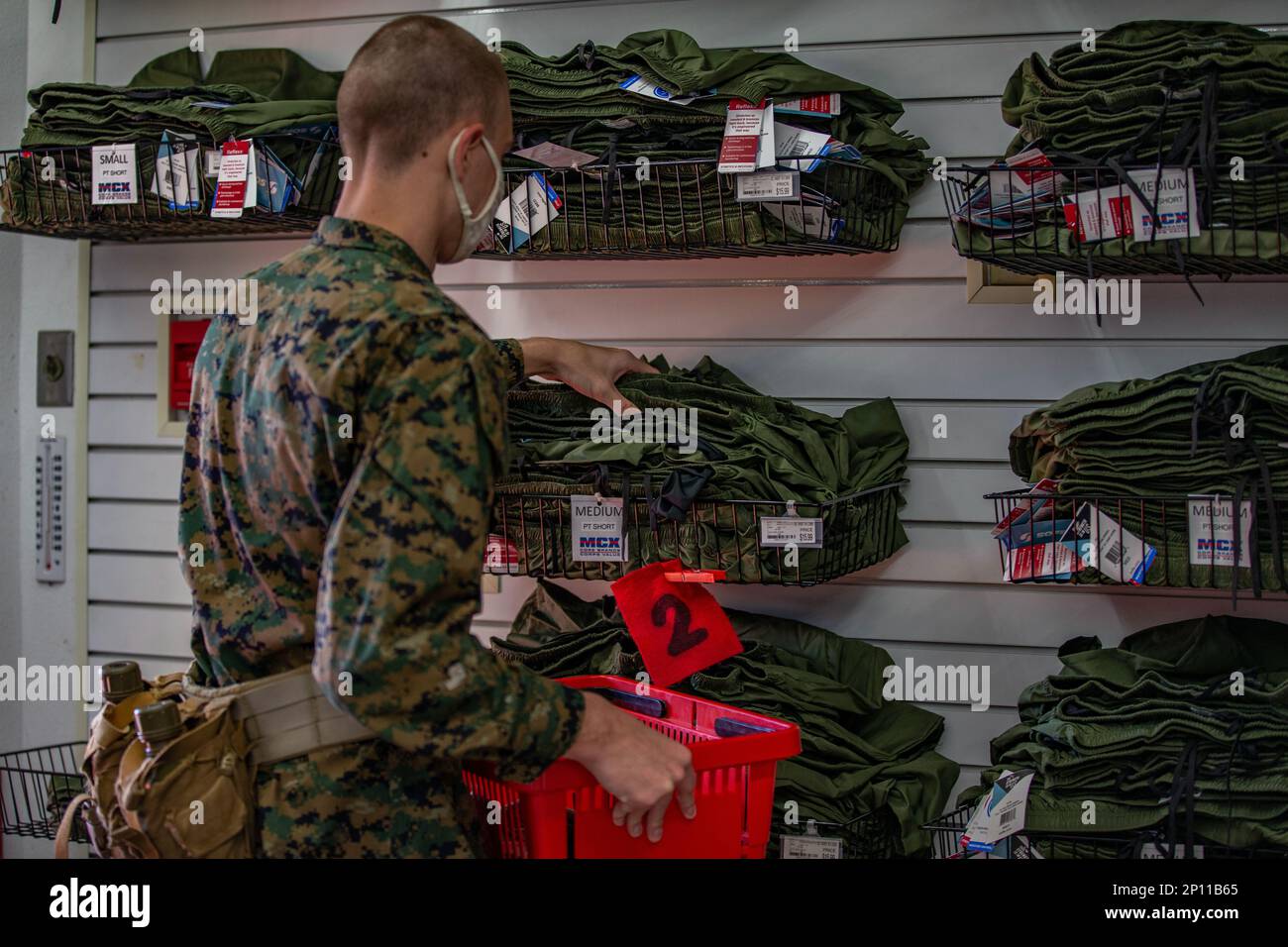 A U S Marine Corps Recruit With Alpha Company 1st Recruit Training