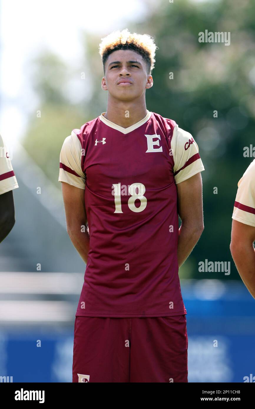 28 August 2016: Elon's Elijah Agu. The Elon University Phoenix played ...
