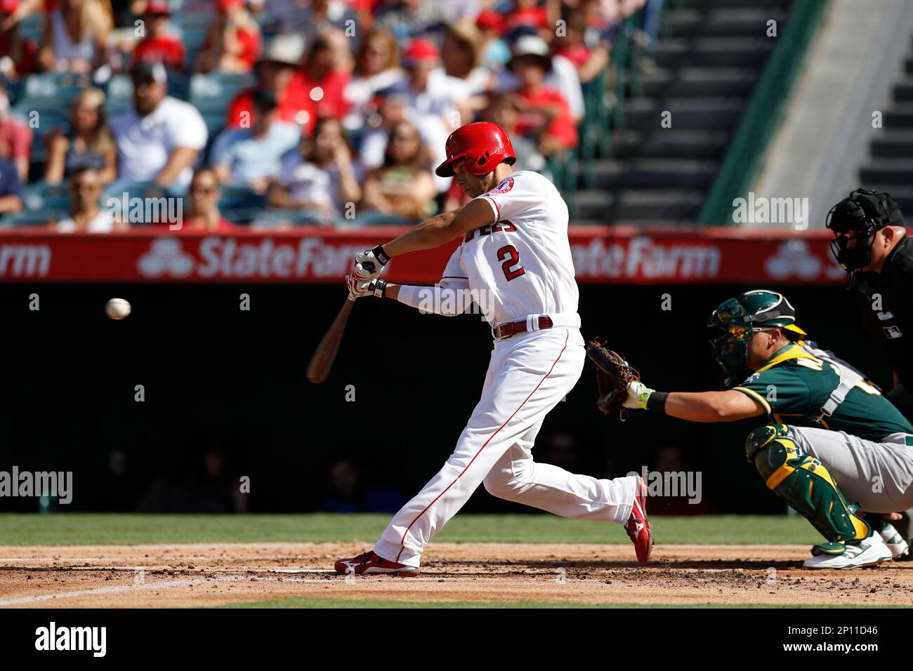 August 4, 2016: Los Angeles Angels shortstop Andrelton Simmons (2 ...