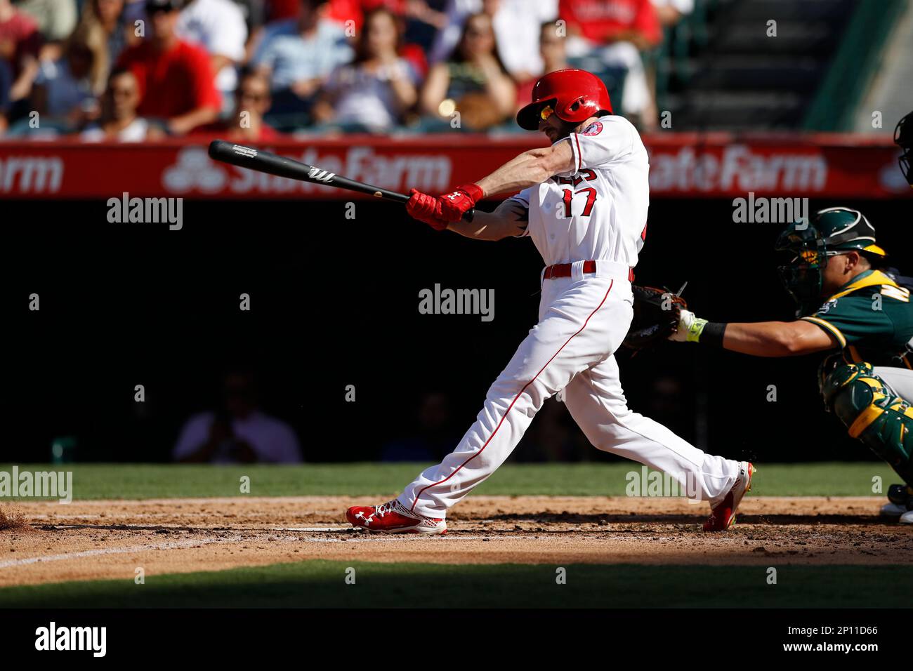 August 4, 2016: Los Angeles Angels left fielder Shane Robinson (17 ...