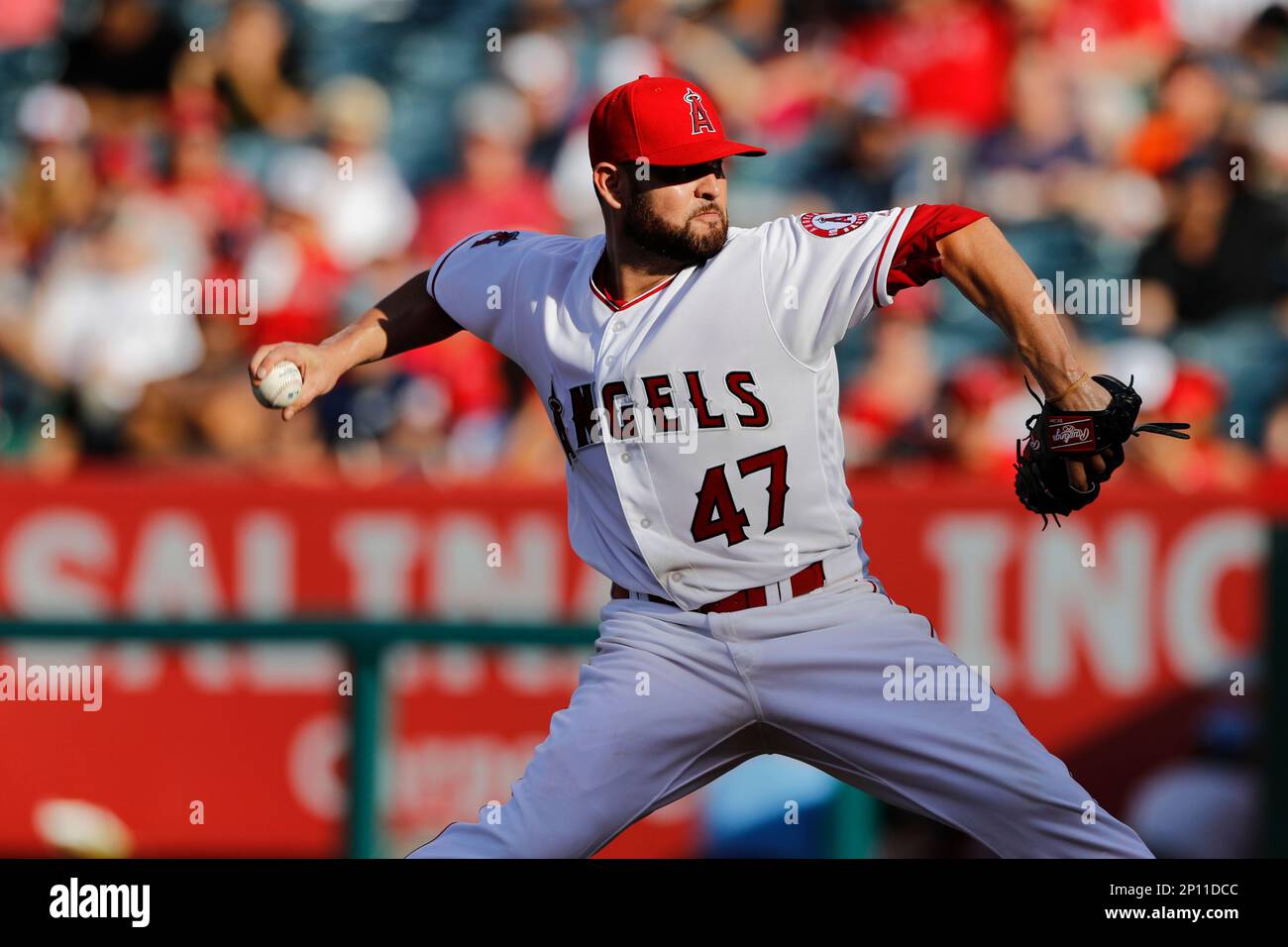 August 4, 2016: Los Angeles Angels starting pitcher Ricky Nolasco (47 ...