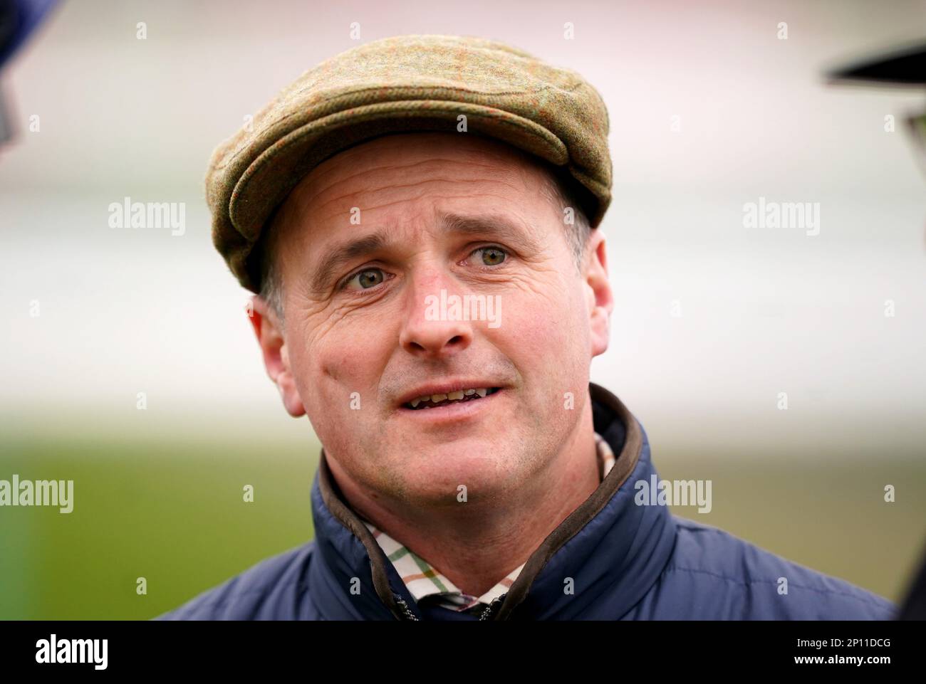 Trainer David Dennis at Doncaster Racecourse. Picture date: Friday ...