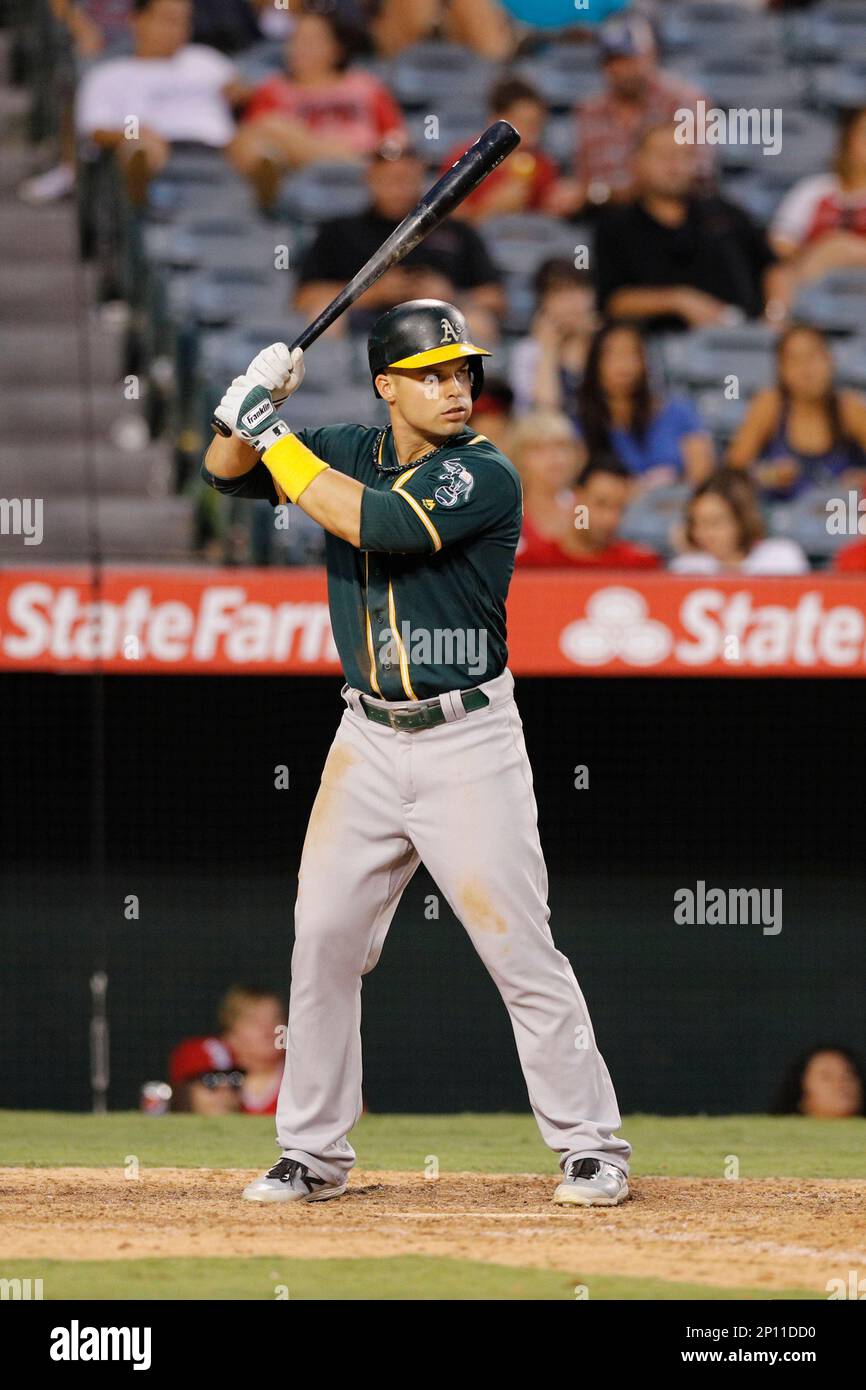 August 4, 2016: Oakland Athletics right fielder Jake Smolinski (5 ...