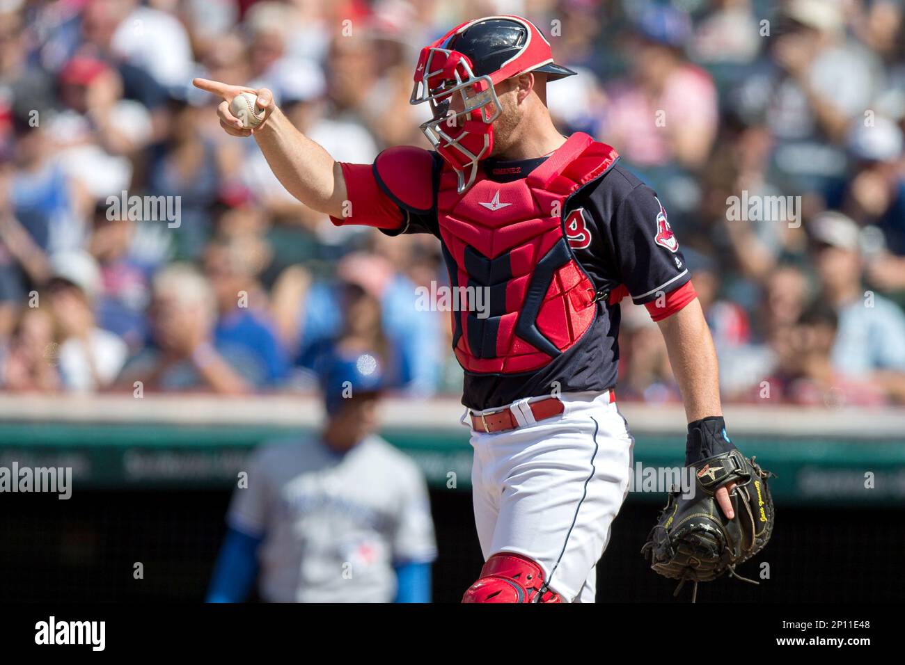 21 August 2016: Cleveland Indians Catcher Chris Gimenez (38) [4867 ...