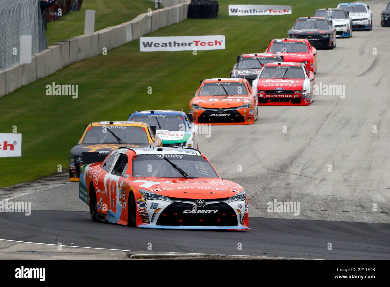 Owen Kelly (18) and Brendan Gaughan (62) during the NASCAR Xfinity ...
