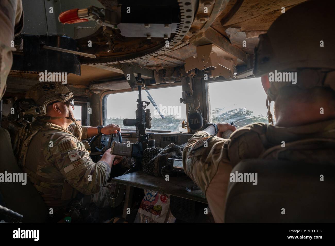 U.S. Air Force Senior Airman Jose Leos, 409th Expeditionary Security ...