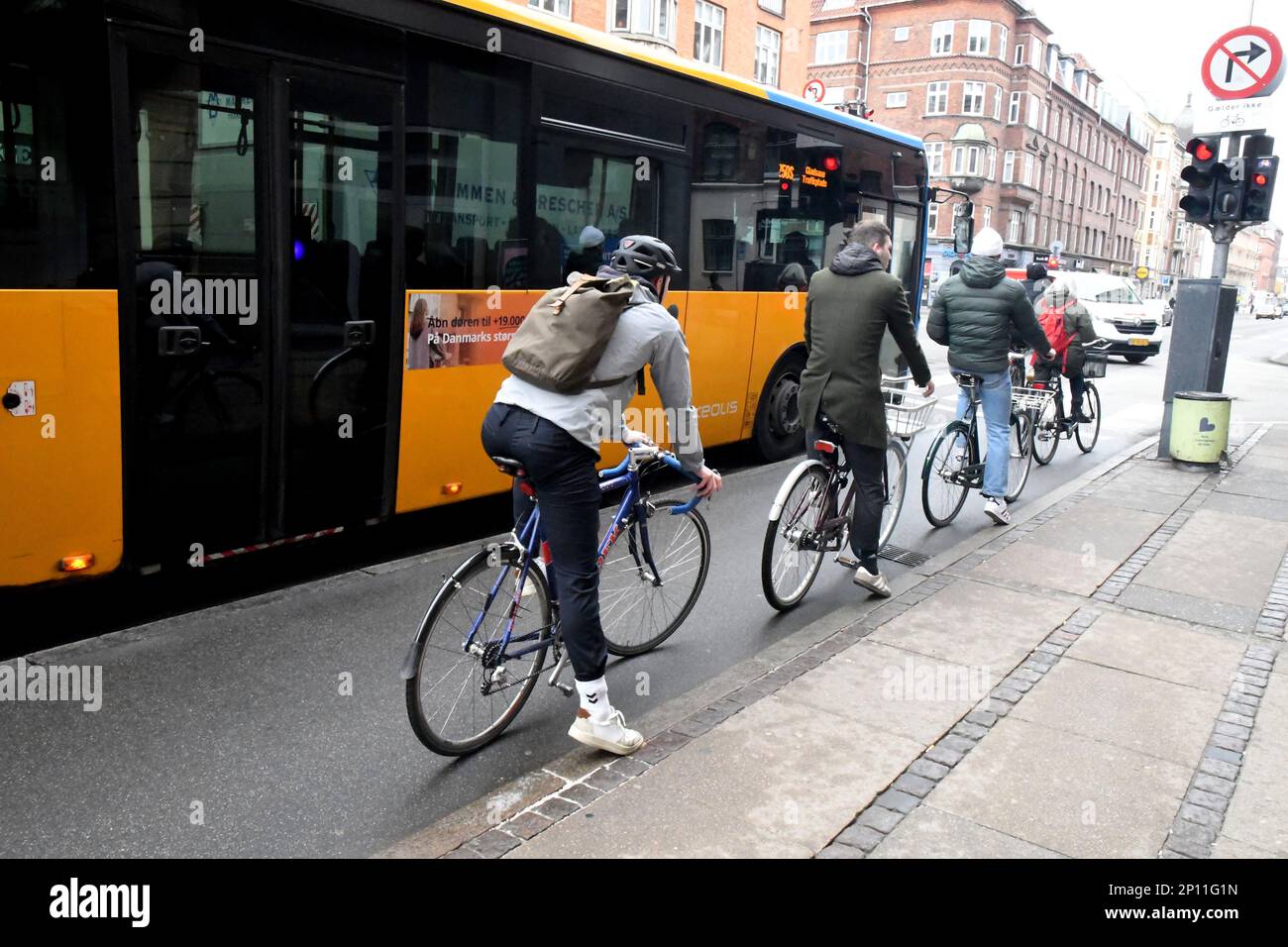 Copenhagen/Denmark/03 March 2023/ Danes as biker nation and use biketo ...