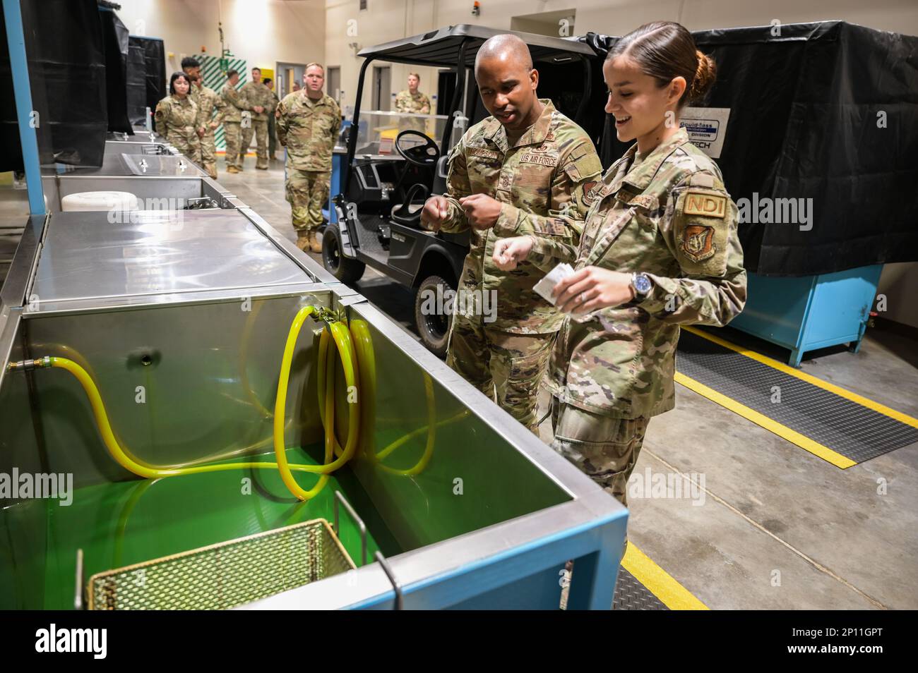 Senior Airman Karina Eller, 15th Maintenance Squadron non-destructive ...