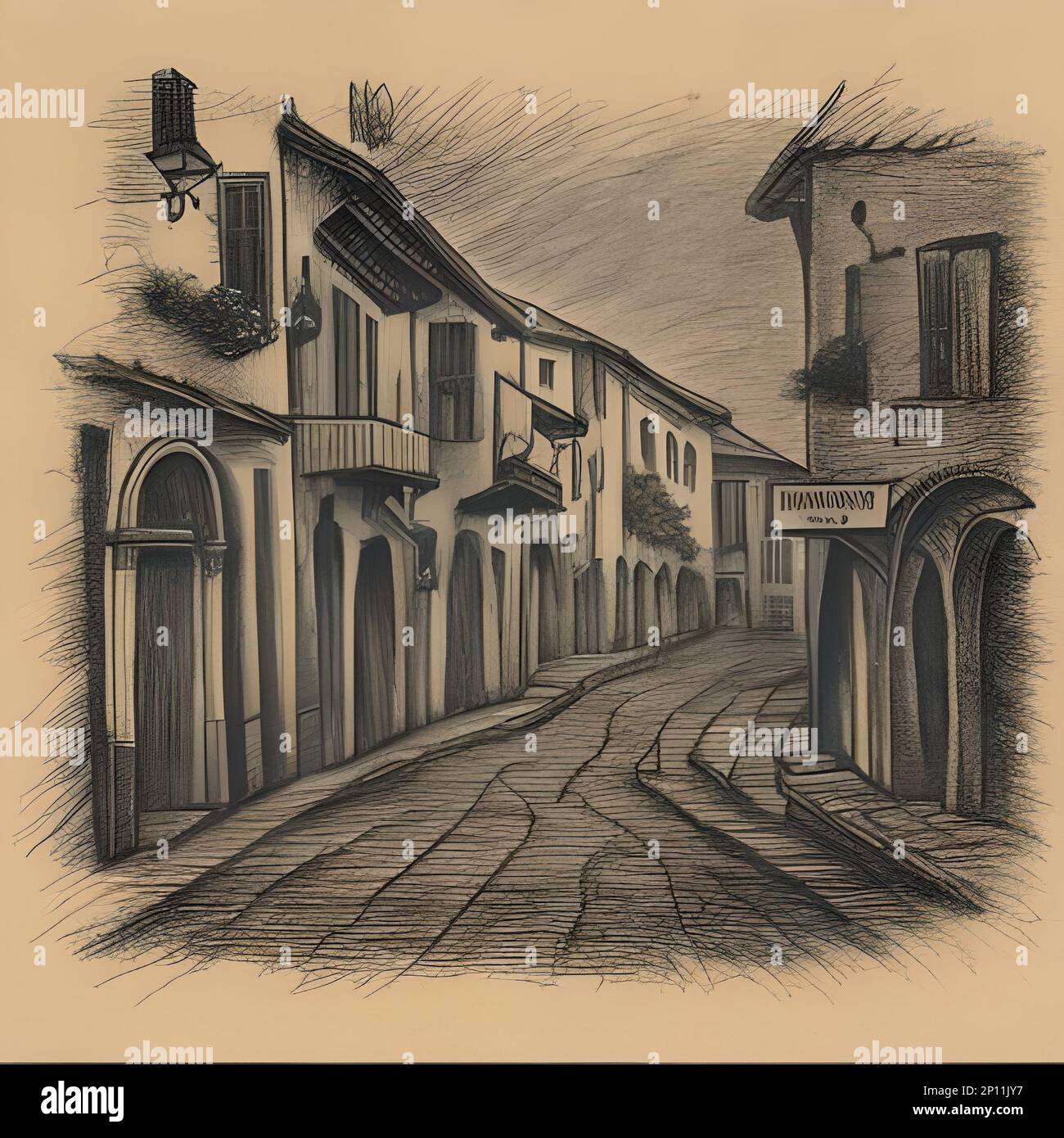 Hand drawn historical illustration vector hi-res stock photography and ...