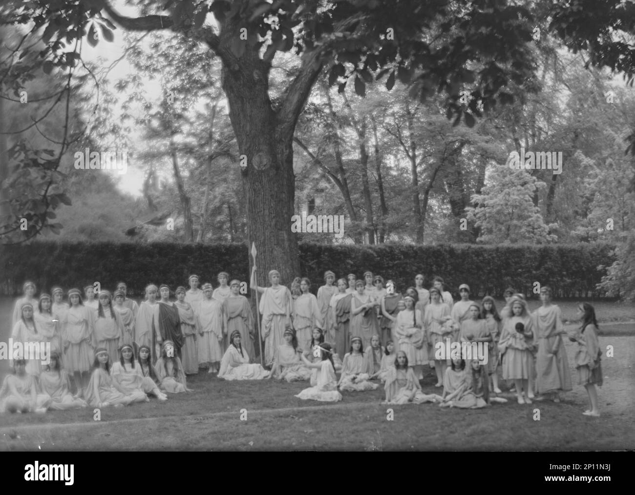 Group school students portrait Black and White Stock Photos & Images ...