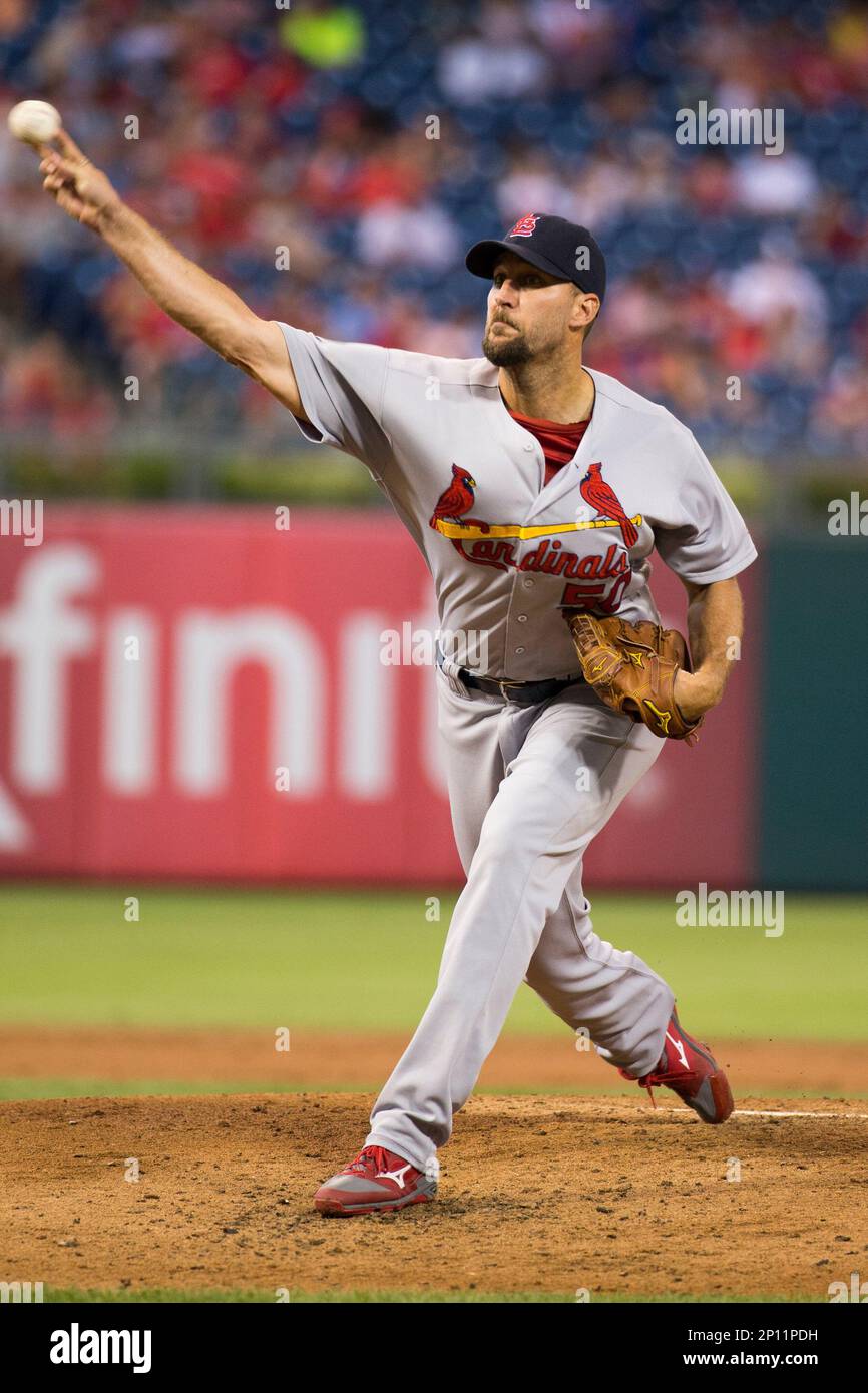 August 19, 2016: St. Louis Cardinals starting pitcher Adam Wainwright ...