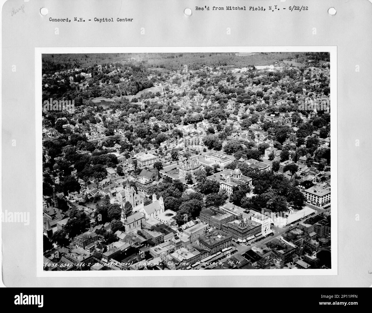 New Hampshire - Concord, Aerial Photograph Stock Photo - Alamy