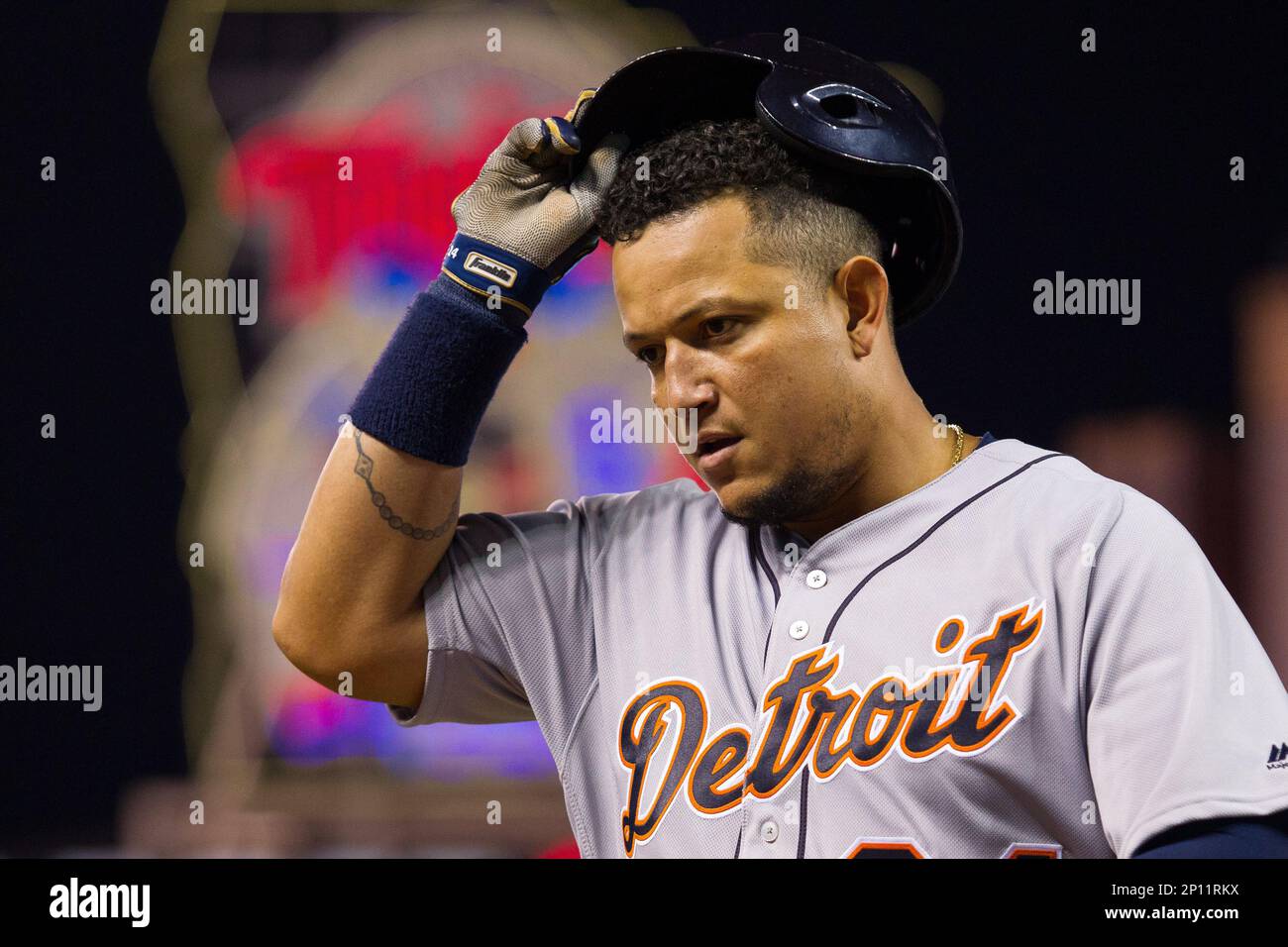 24 AUG 2016: Detroit Tigers first baseman Miguel Cabrera (24) comes ...