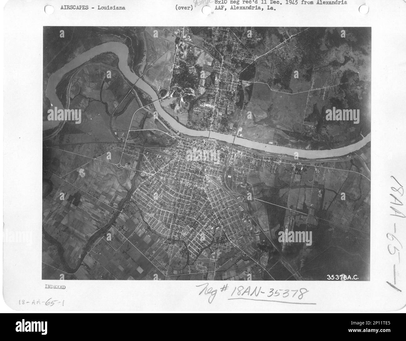Louisiana - Alexandria, Aerial Photograph Stock Photo - Alamy