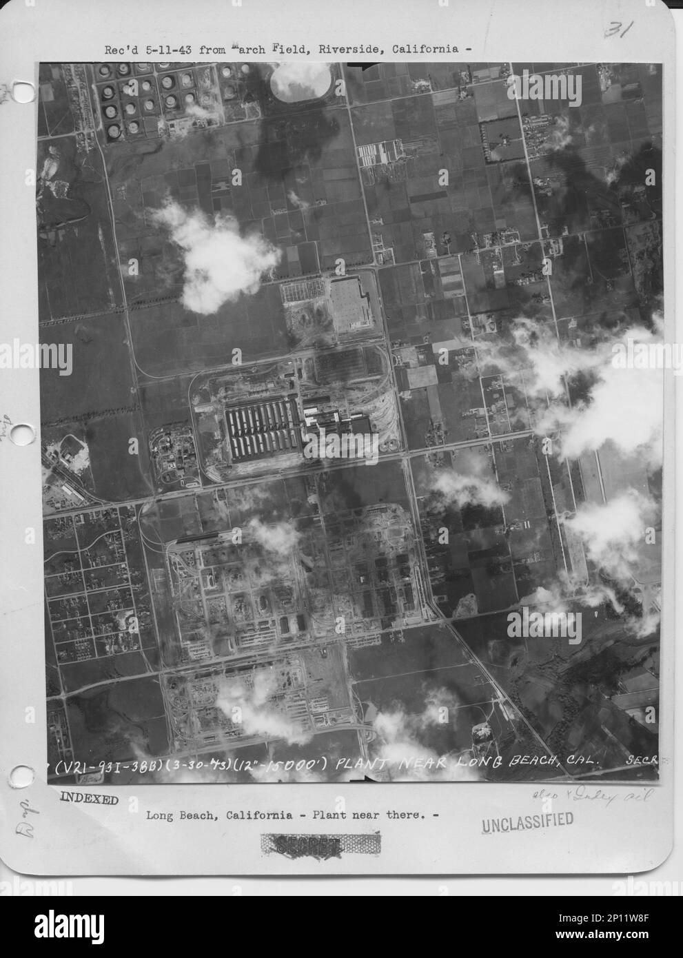 California - Long Beach, Aerial Photograph Stock Photo - Alamy