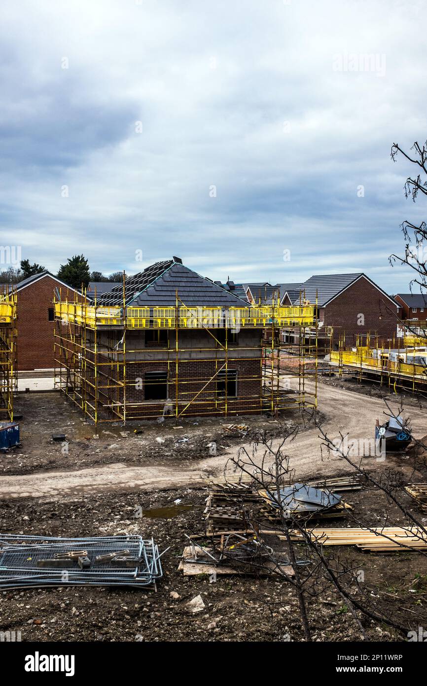 A new housing development nears completion on a former brownfield site ...