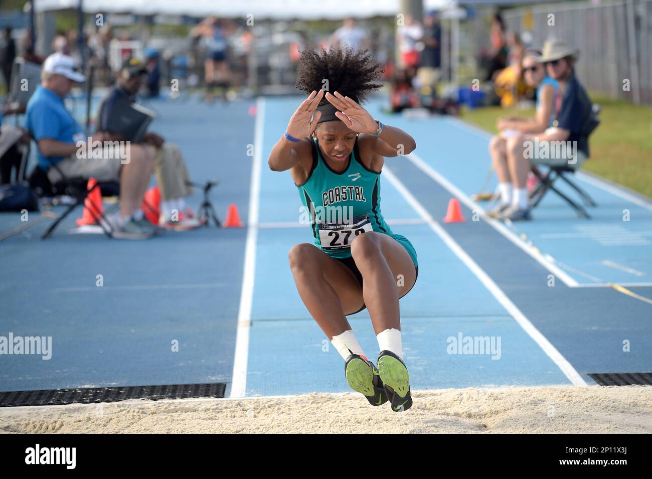 Coastal Carolina's Amirah Al-Bayyinah (278) competes in the women's ...