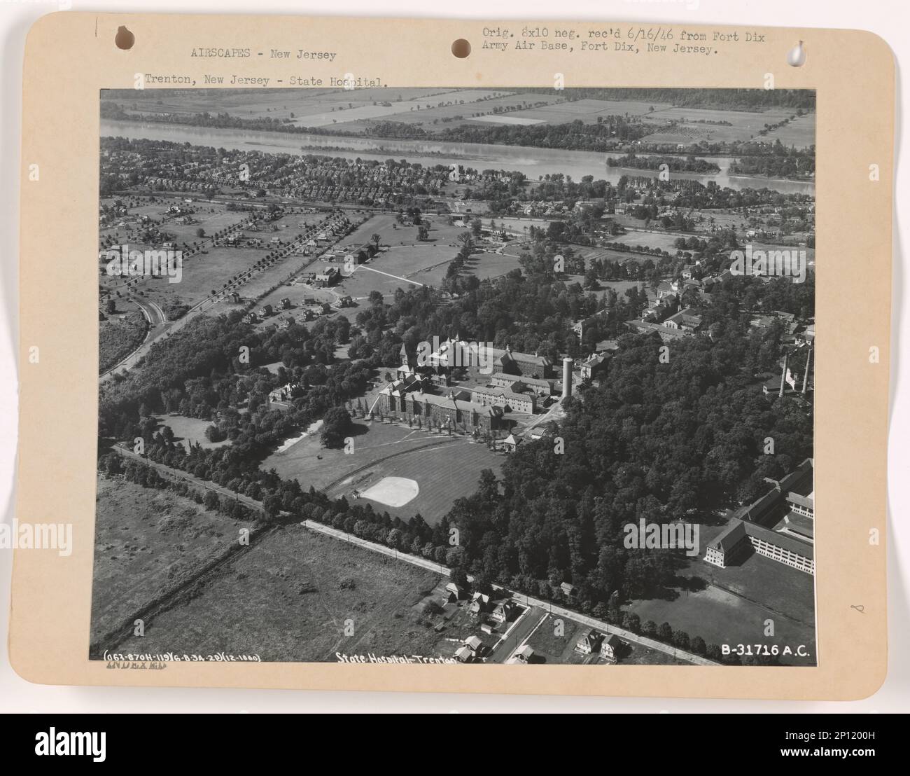 New Jersey - Trenton, Aerial Photograph Stock Photo - Alamy